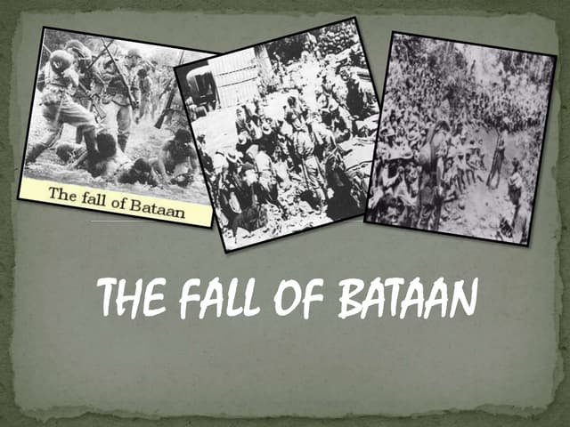 Bataan death march | PPTX