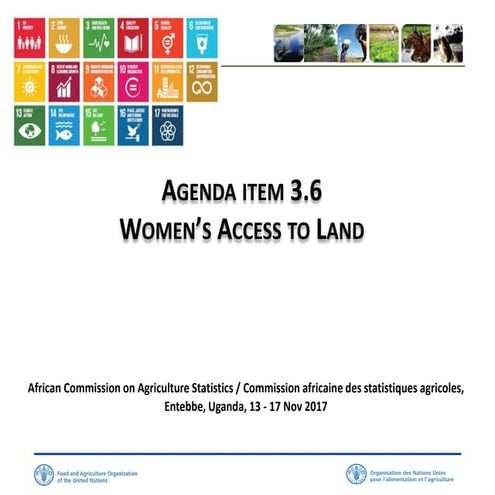 Women’s Access to Land | PPTX
