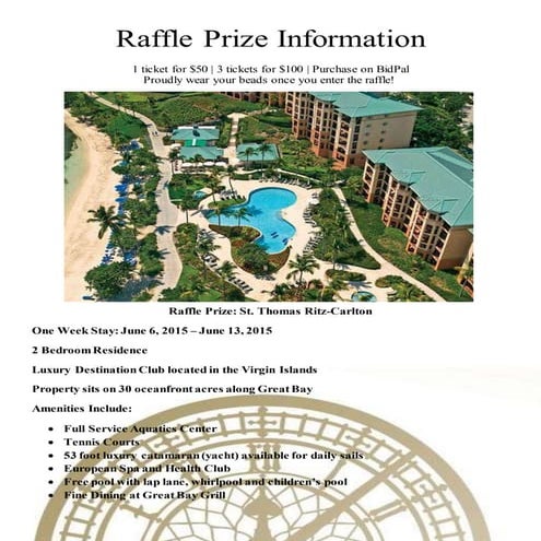 Raffle Prize Info Sheet | DOCX