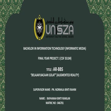 Belajar Bacaan solat(AR) | PPTX