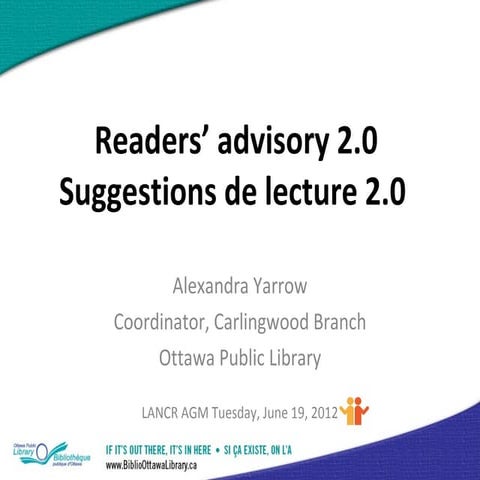 Readers' advisory resources | PPT