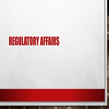 REGULATORY AFFAIRS.pptx