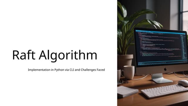 Raft Algorithm Through Command Line Interface Implememtaion In Python Ppt