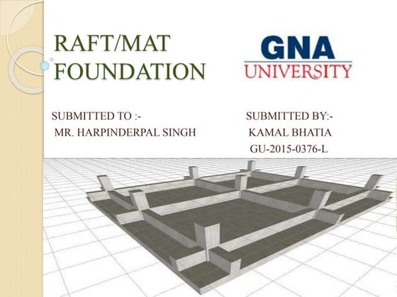 Design calculations of raft foundation | PDF