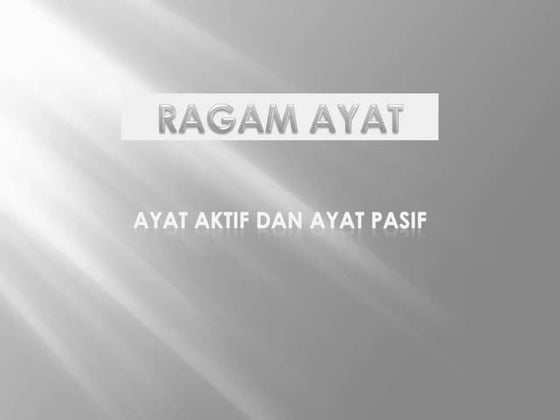 Ragam ayat | DOCX