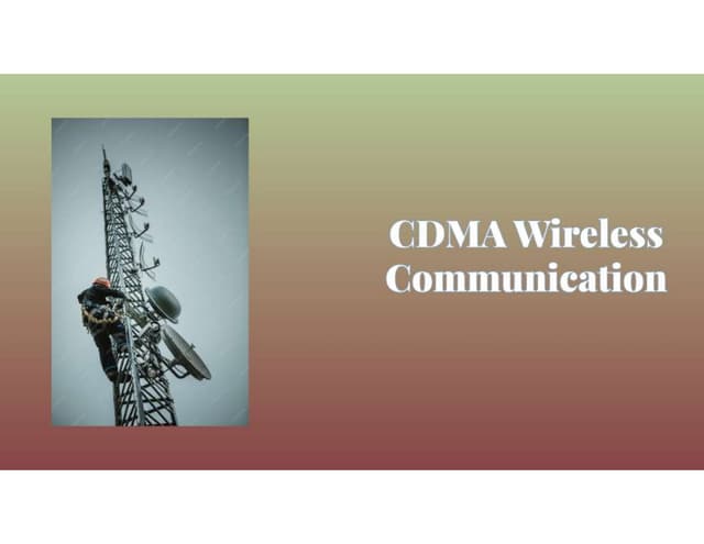 Presentation on CDMA | PPT