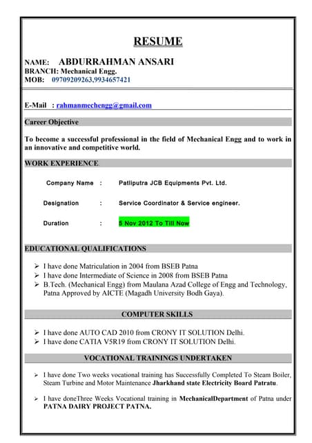 Engr cv converted | PDF