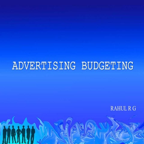 advertising budgeting | PPSX | Business Accounting & Finance | Business
