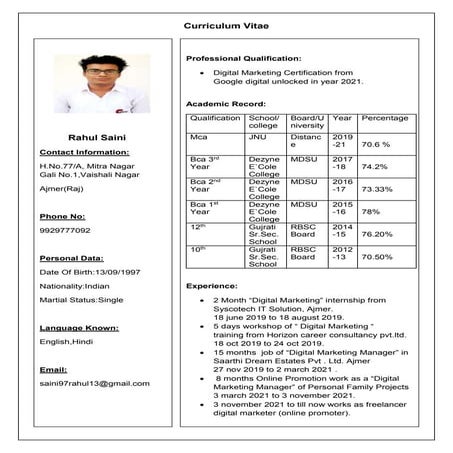 Rahul saini cv.docx