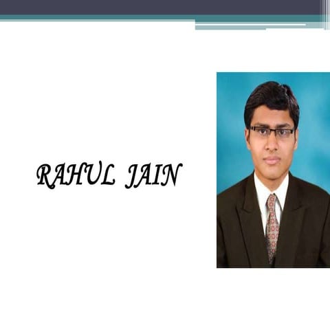 Rahul jain cv | PPTX