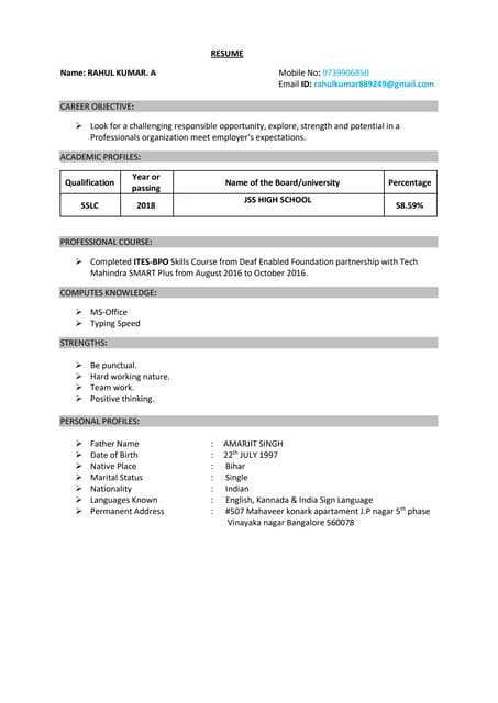 narinder resume | PDF