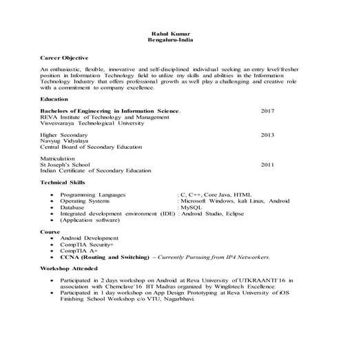 Rahul kumar | DOCX | Operating Systems | Computer Software and Applications