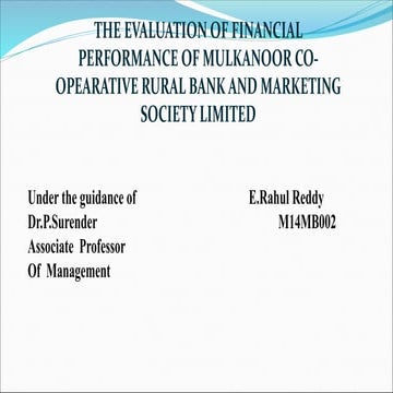 Mulkanoor Co-operative Society Performance.ppt