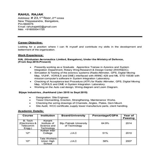 Rahul Resume | DOCX