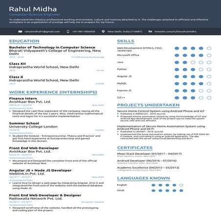 Rahul's Resume | PDF