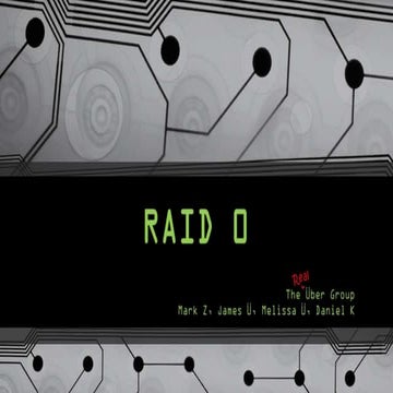 RAID 0 | PPTX