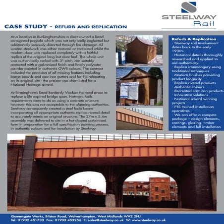 Rail case study refurb and replication layout 1 | PDF