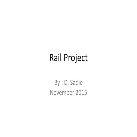 Rail Project | PPSX