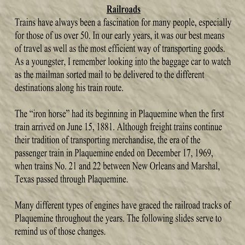 Railroad | PPS
