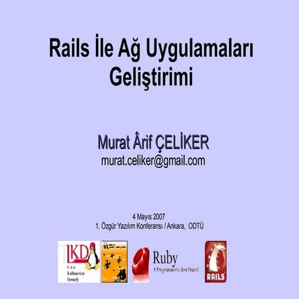 Rails İle Ağ Uygulamaları Geliştirimi | ODP