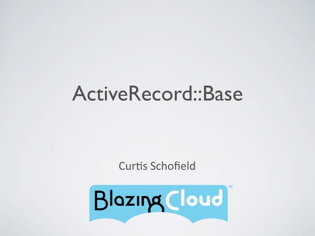 Rails 3 Activerecord Ppt 5649