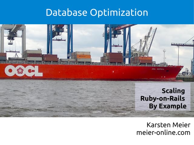 Rails Database Optimization Pdf