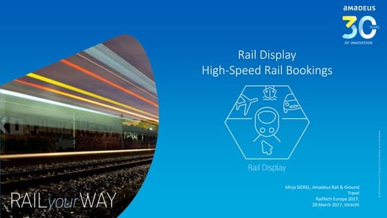 Amadeus Rail Technology Infographic | PPTX