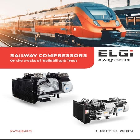 Railway Air Compressor | Electric & Diesel Locomotive | ELGi | PDF