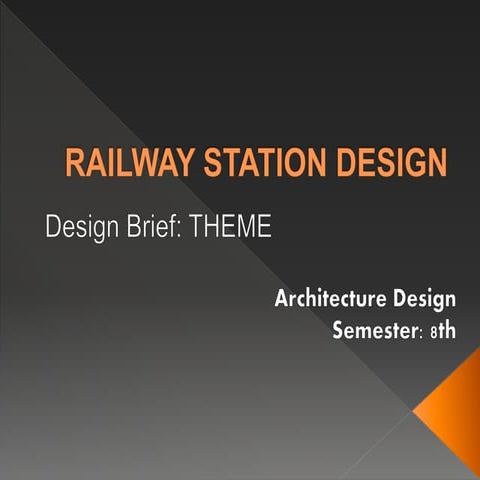 Railway station-design | PPTX