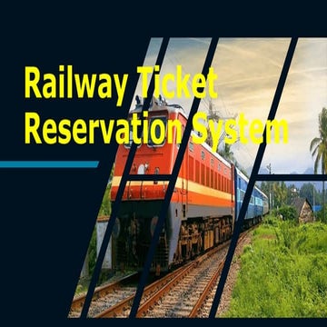 Online Ticket Reservation System-SRS, ERD, DFD, Structured Charts | PPTX