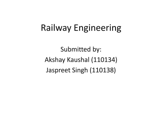 Construction of a New Railway Track | PDF