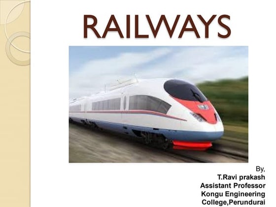 Introduction to railway engineering | PPT