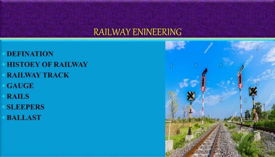 Components of railway track | PPT