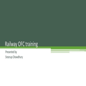 Railway ofc training | PPTX