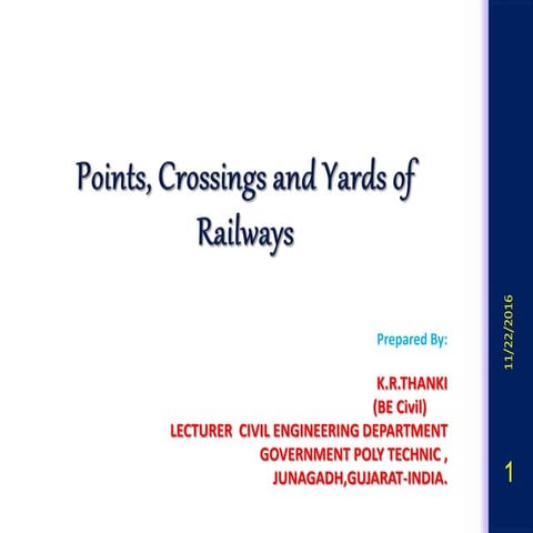 Railwaypcyby K R Thanki | PPTX