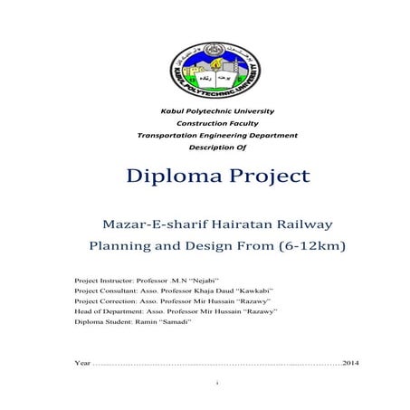 Railway project | PDF