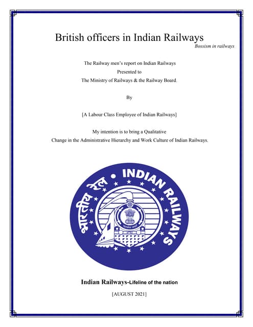 Training_Indian_Railway for Indian railways | PPTX