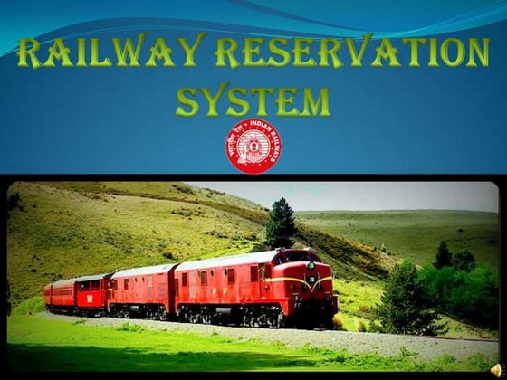 ER diagrams for Railway reservation system | DOCX | Rail Travel ...