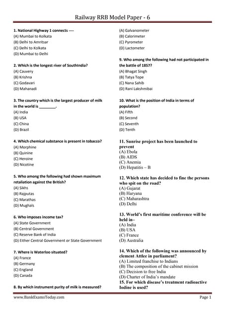 rrb ntpc previous papers | PDF