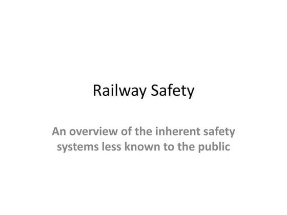 Rail safety ppt | PPTX