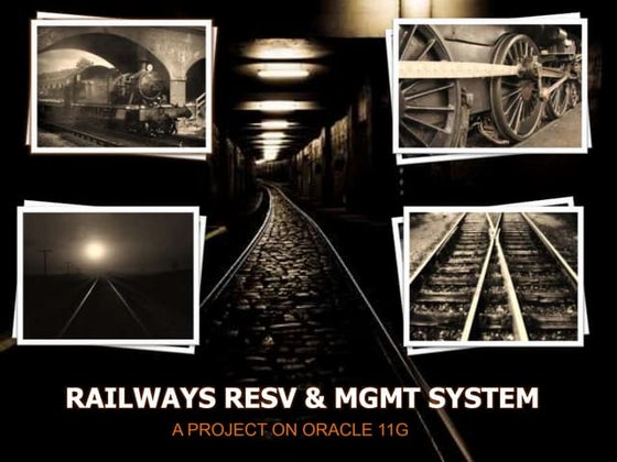 Railway management system, database mini project | PDF