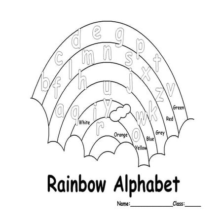 Rainbow alphabet | PDF