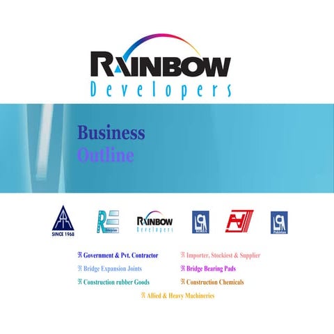 Rainbow Developers With Blue Background | PPT
