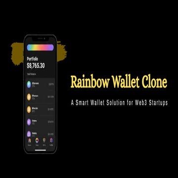 Rainbow Wallet Clone: A Smart Wallet Solution for Web3 Startups | PDF