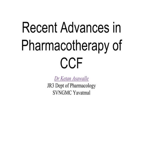 Recent Advances in CCF | PPT