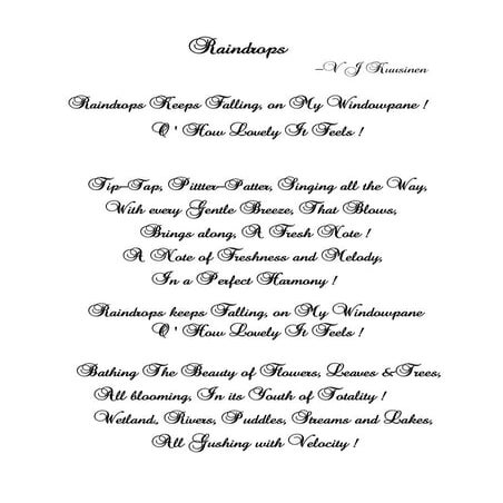 Raindrops | PDF