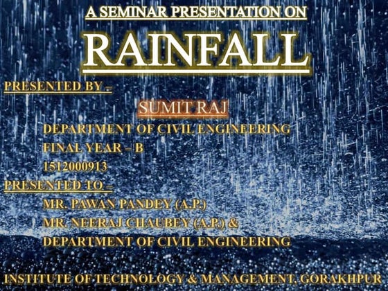 Precipitation, types and their different forms. | PPT