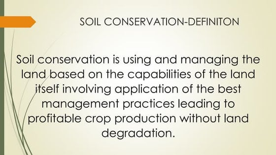 Lecture 6 soil & water conservation | PPT
