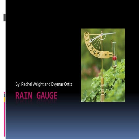Rain gauge pd3 | PPTX