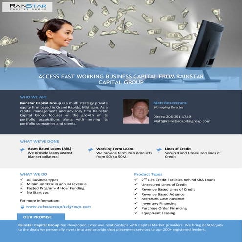 Rainstar Capital Group Working Capital Programs | PDF